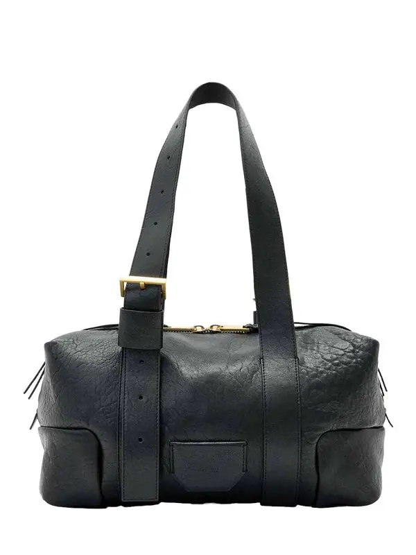 ALLSAINTS Ares Grain Leather Shoulder Bag - Black