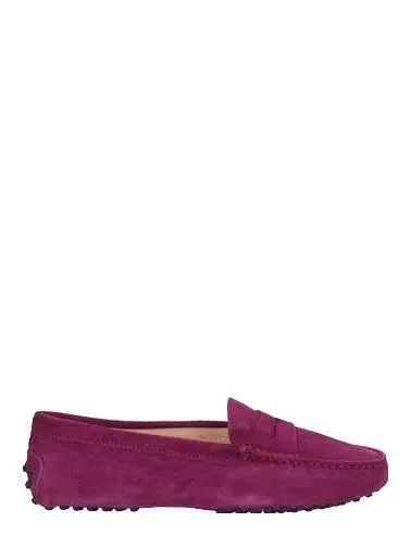 TOD'S Leather Loafers - Purple