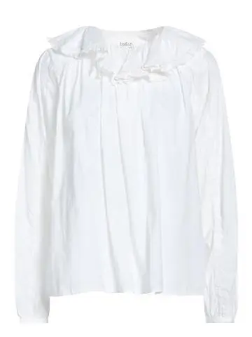 Ba&sh Woven Top With Lace Trims - White