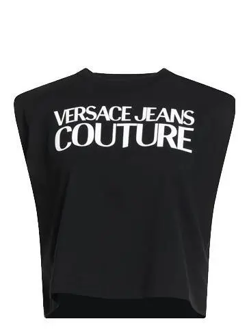 Versace Logo-print Jersey T-shirt - Black