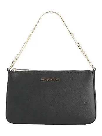 Michael Kors Textured Leather Baguette Bag - Black