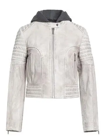 Bolongaro Trevor Leather Jacket - Grey