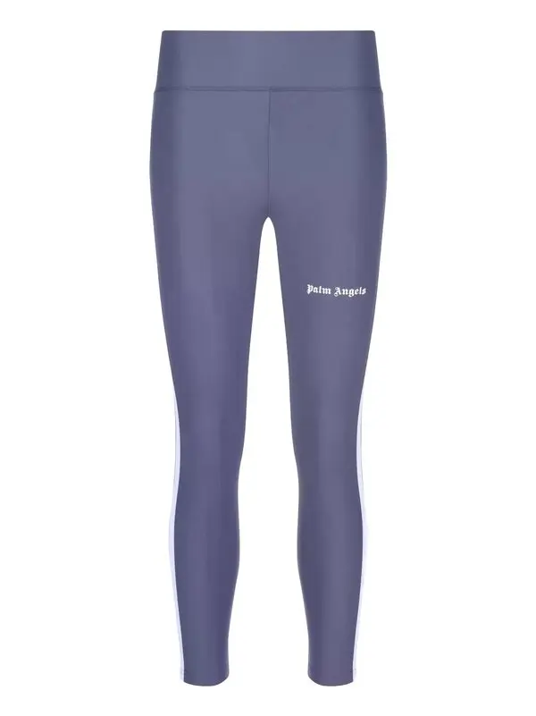 Palm Angels Logo-print Leggings - Grey