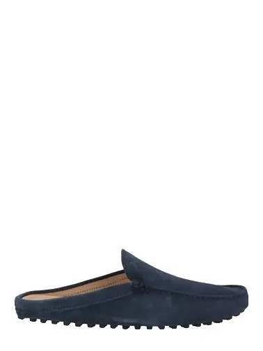 TOD'S Leather Mules - Navy
