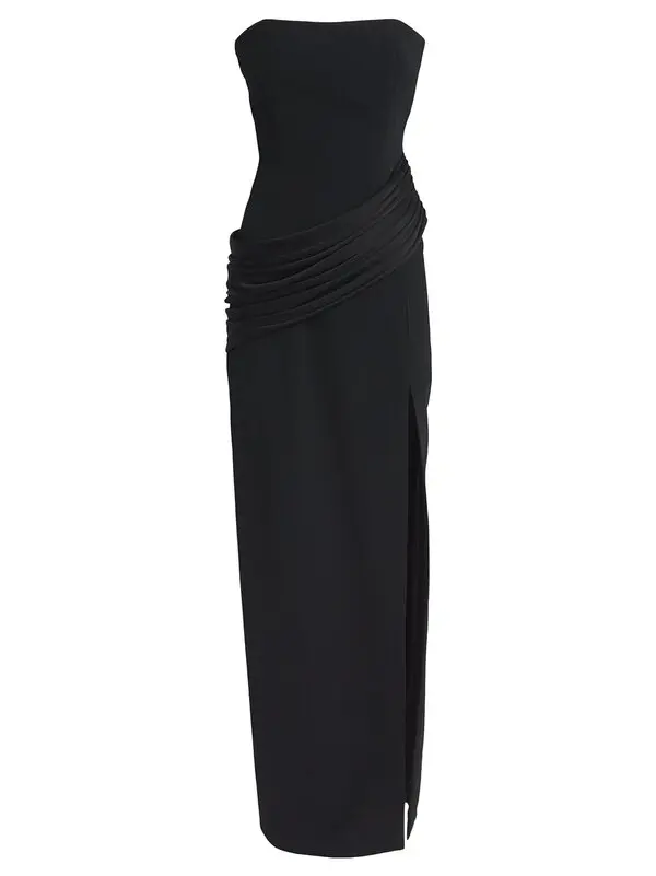 Sabina Bilenko Strapless Gown - Black