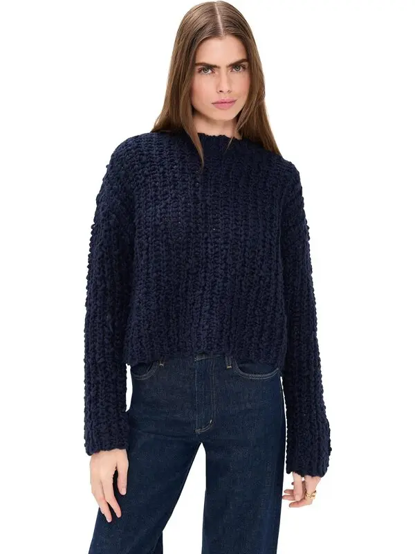 LE BOP Marina Pullover Sweater - Navy