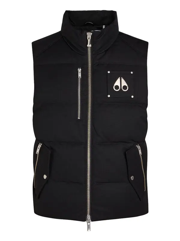 Moose Knuckles Westmount Padded Cotton-blend Gilet - Black