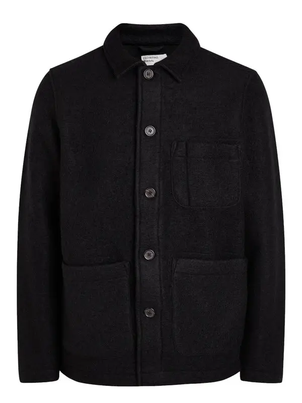Universal Works Wool-blend Jacket - Black