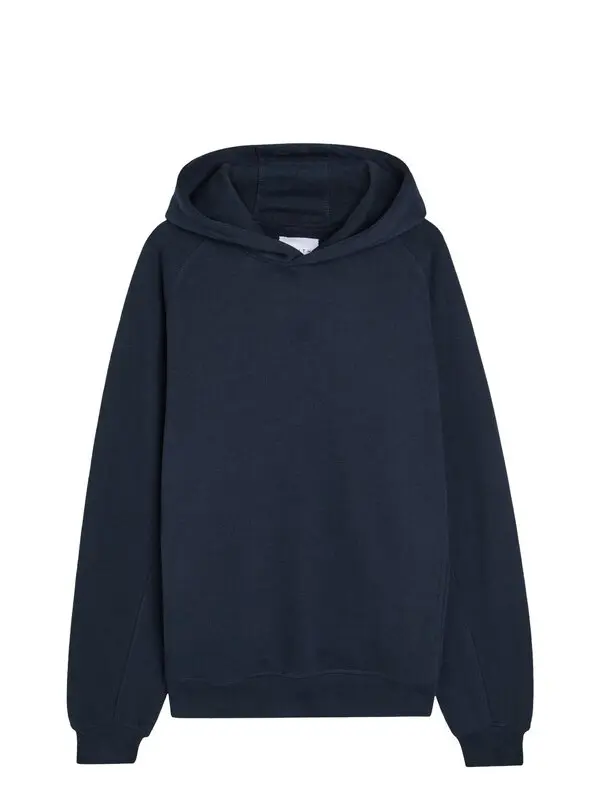 RAITH Axel Hooded Cotton-blend Sweatshirt - Navy