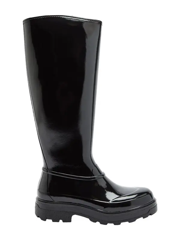 KASSL EDITIONS X Tretorn Tijntje Glossed Rubber Wellington Boots - Black