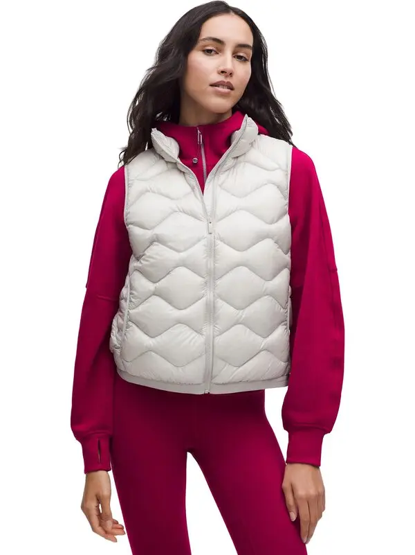 Lululemon Featherweight 900-down-fill Quilted Vest - Dove Grey