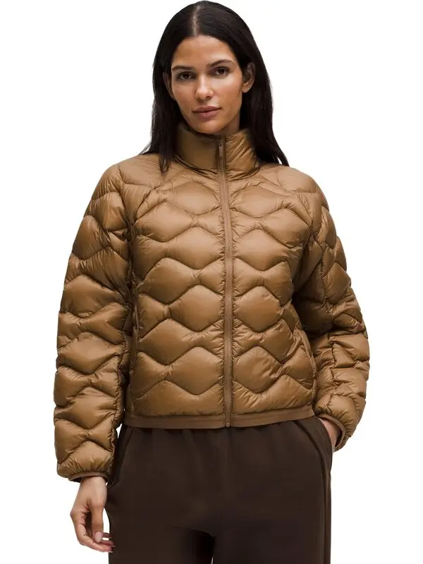 Lululemon Featherweight 900-down-fill Quilted Jacket - Camel Brown