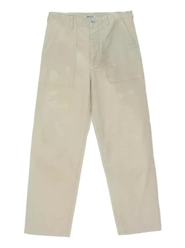 Auralee Washed Baggy Baker Trousers - Neutrals