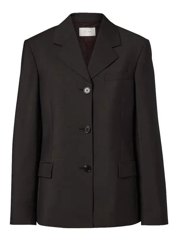 THE ROW Faelan Wool And Mohair Jacket - Brown