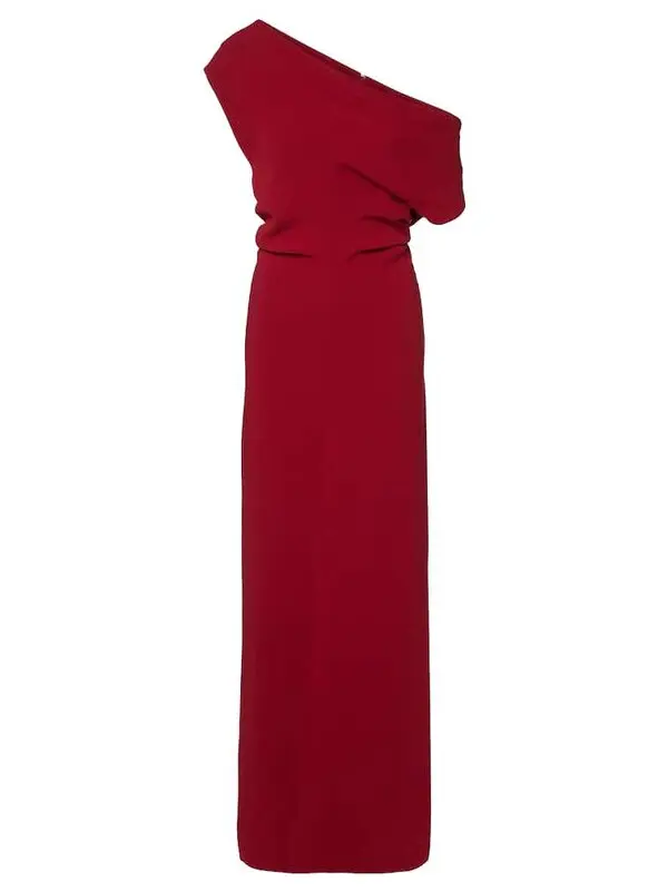 Proenza Schouler Rosina One-shoulder Crêpe Gown - Red