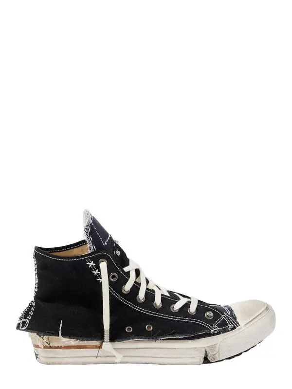 MAISON MARGIELA Loved To Death Distressed Sneakers - Blue