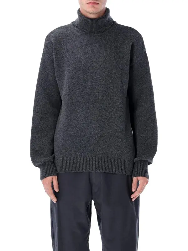 Colorful Standard Recycled Merino Wool Turtleneck - Lava Grey
