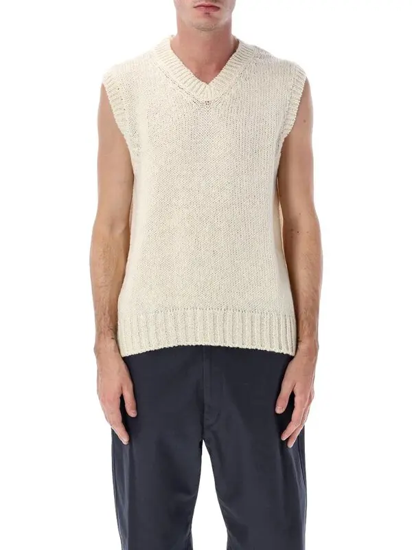 Howlin' Cosmic Spiele Wool V-neck Slipover - Beige