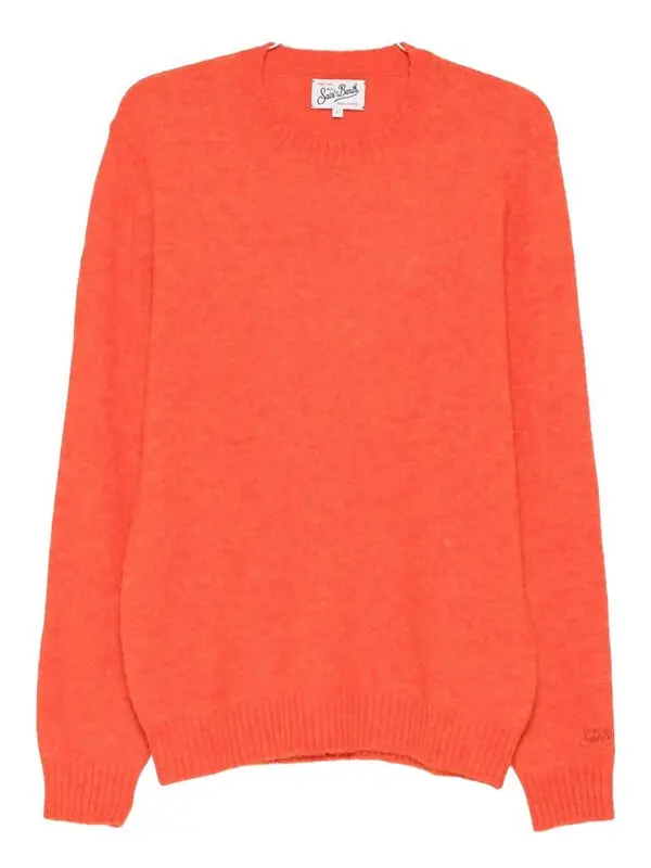 MC2 SAINT BARTH Regent Alpaca Crew Neck Sweater - Orange