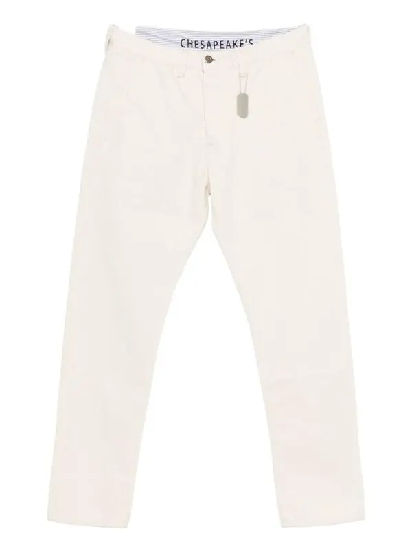 CHESAPEAKE'S Flat Front Trousers - White