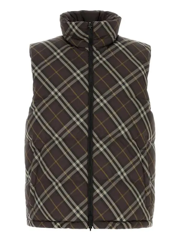 Burberry Embroidered Reversible Down Jacket - Multicolor