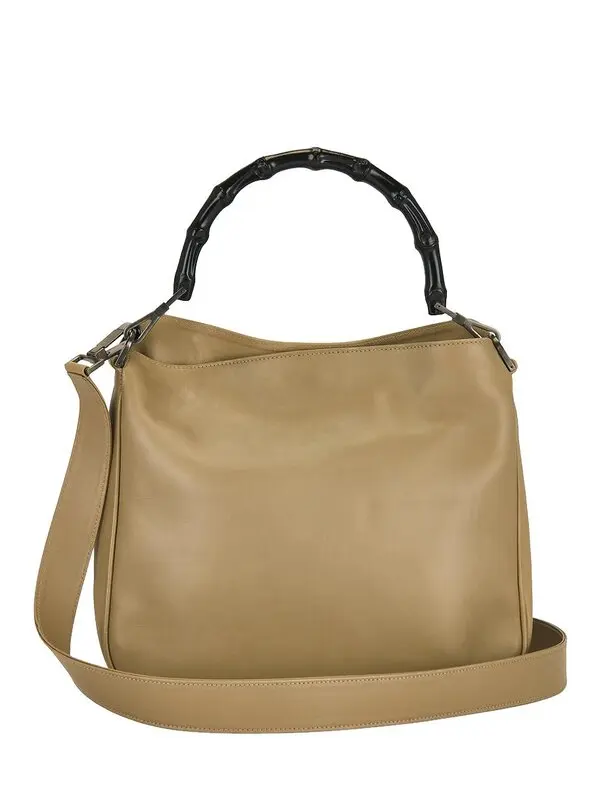 Gucci Bamboo Handbag - Beige