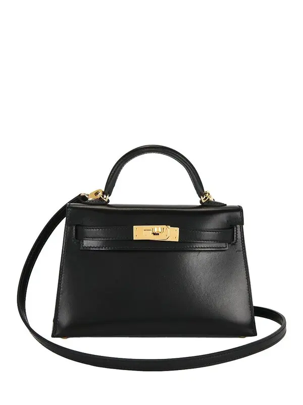 Hermès Box Kelly 20 Sellier Handbag - Noir