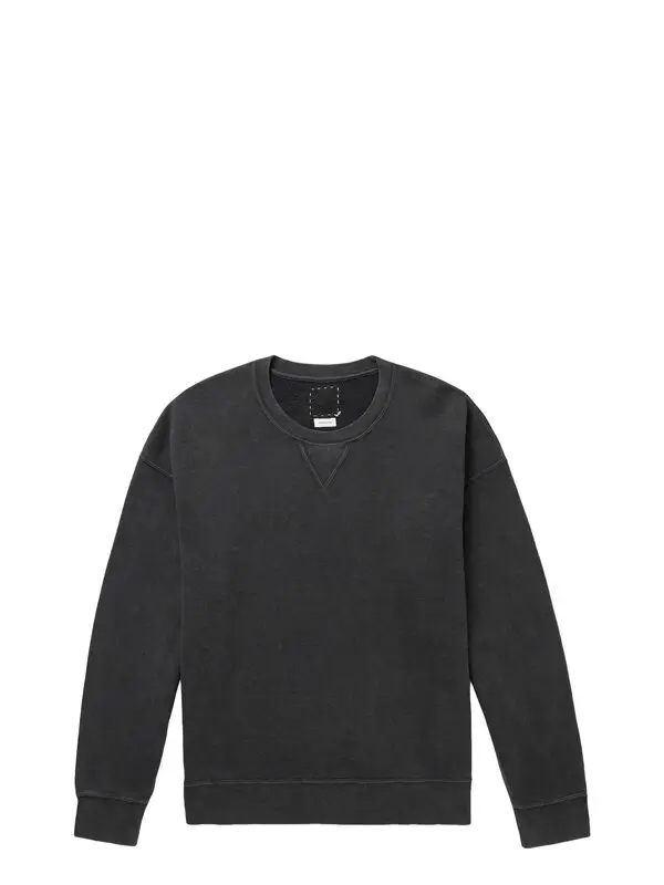Visvim Jumbo Sb Cotton-jersey Sweatshirt - Black