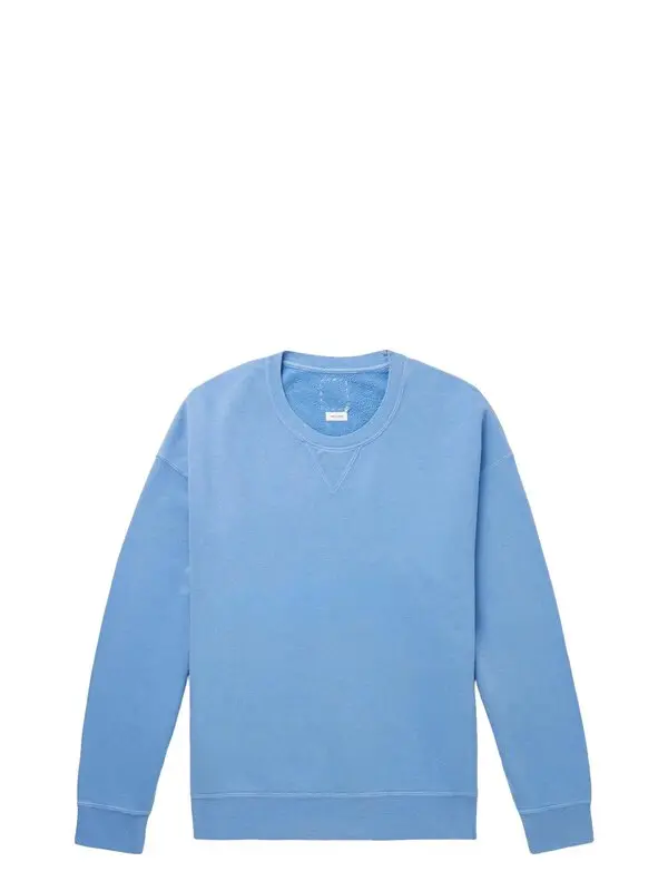 Visvim Jumbo Sb Cotton-jersey Sweatshirt - Blue