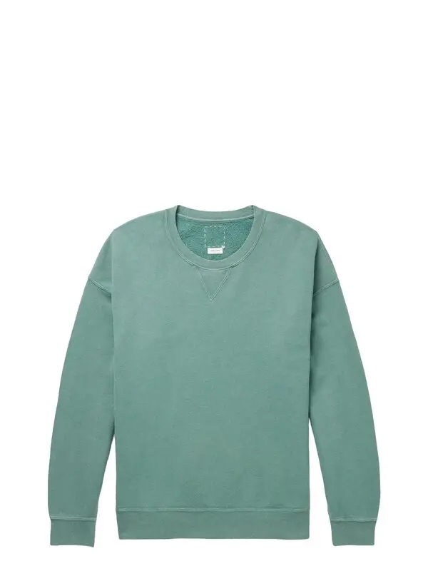Visvim Jumbo Sb Cotton-jersey Sweatshirt - Green
