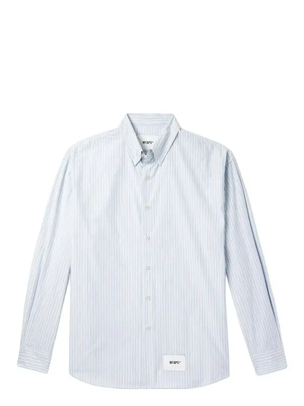 WTAPS Striped Cotton Shirt - Blue