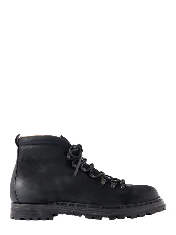 Officine Creative Artik 001 Suede Boots - Black