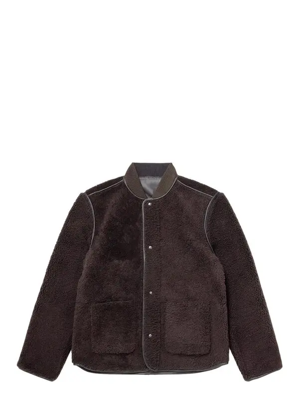Mr P. Reversible Shearling Jacket - Black