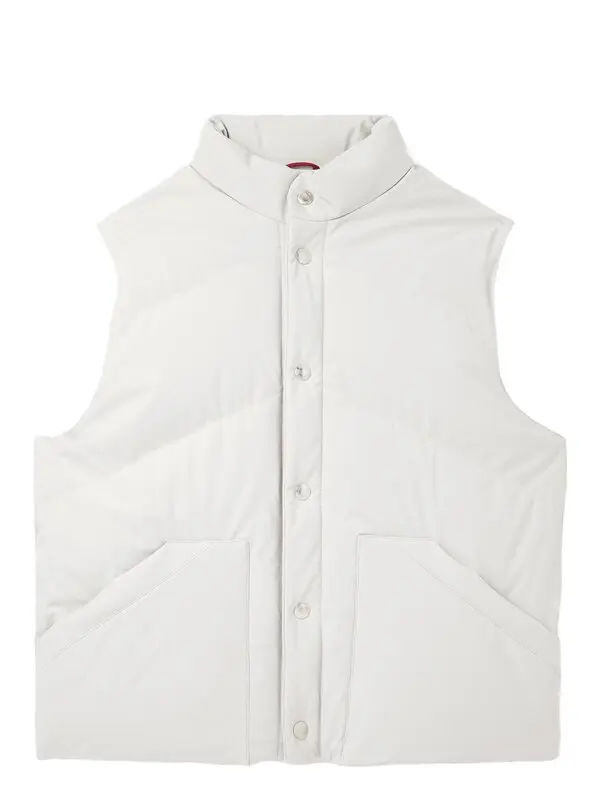Brunello Cucinelli Quilted Shell Down Gilet - Neutrals