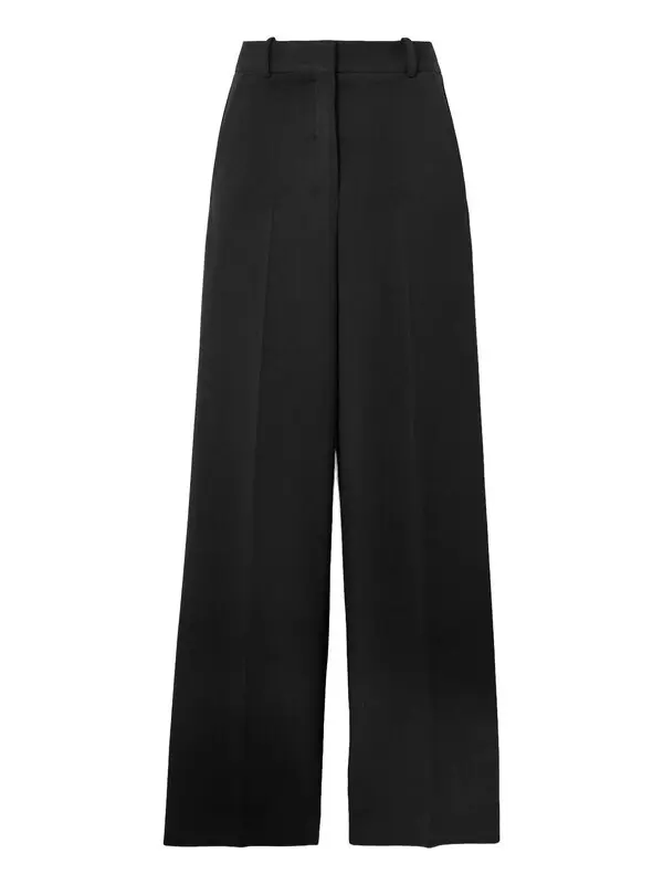 Theory Jersey Wide-leg Pants - Black