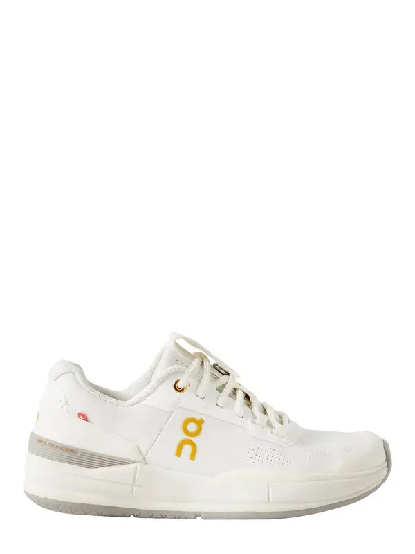 On Roger Federer Pro Ace Leather Sneakers - Cream