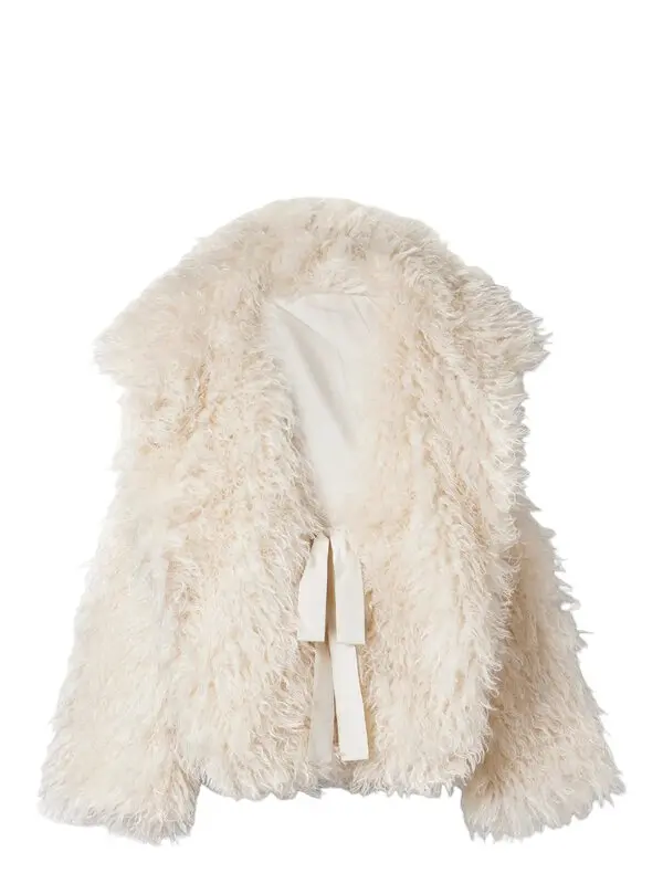 Norma Kamali Sleeping Bag Fleece Coat - Neutrals