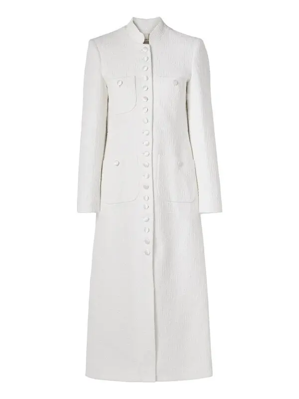 LIBEROWE Imperial Cotton-tweed Coat - White