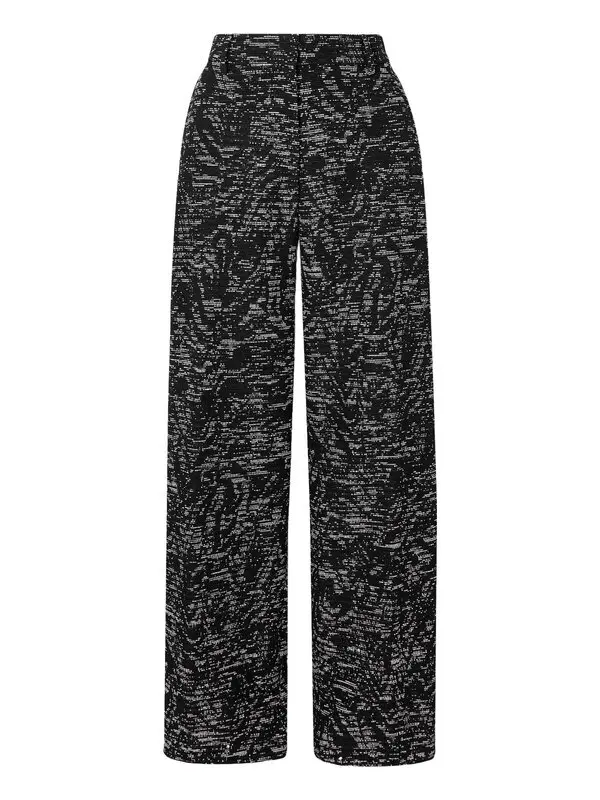 Dries Van Noten Woven Wide-leg Pants - Black