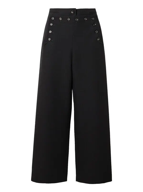 BODE Sailor Wool-twill Pants - Black
