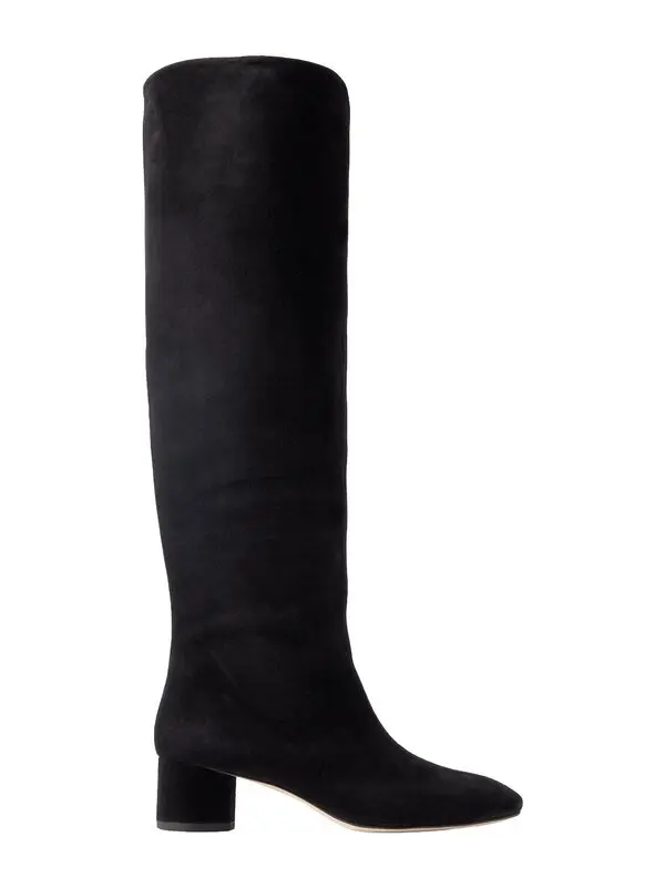AeydĒ Willa Suede Over-the-knee Boots - Black
