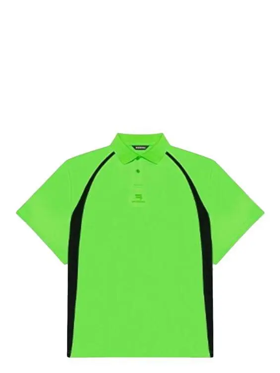 Balenciaga Embroidery Polo Shirt - Green/blacak