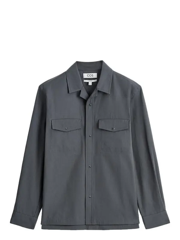 Cos Western Shirt - Dark Grey