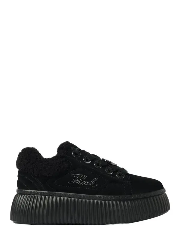 Karl Lagerfeld Lace Up Sneakers - Black
