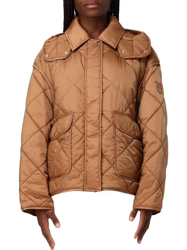 Pinko Quilted Jacket - Brown