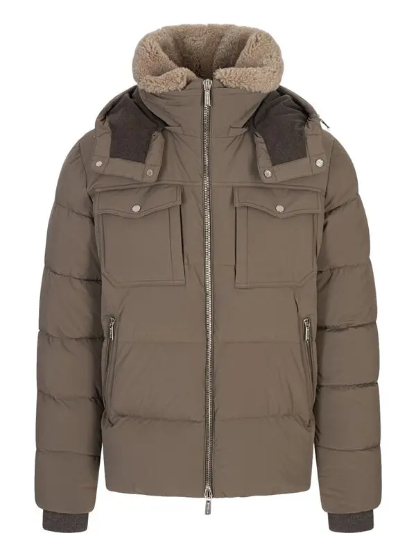 MOORER Down Jacket - Brown