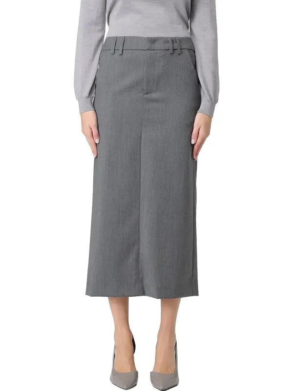 DONDUP Straight Skirt - Grey