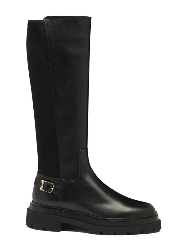 Santoni Knee High Boots - Black