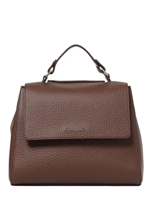 ORTIGNI Top Handle Handbag - Brown