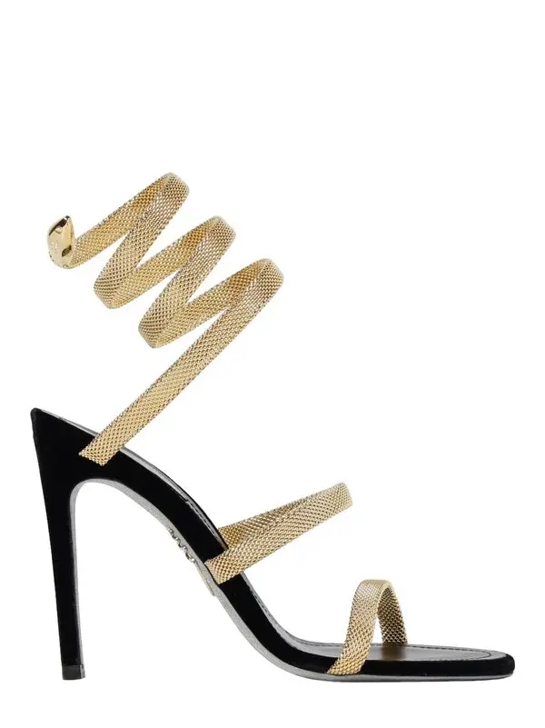 Rene Caovilla Heeled Sandal - Black